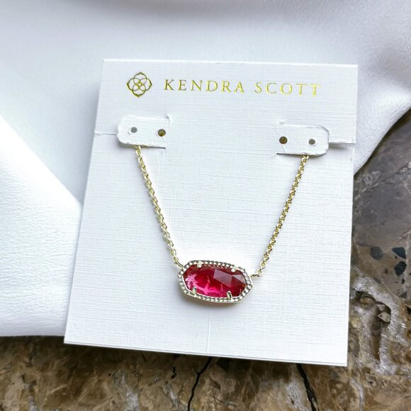 Kendra Scott | Jewelry | Kendra Scott Gold Elisa Berry Red Glass ...
